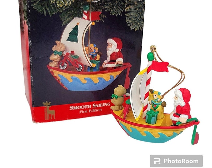 Vintage Santa's Best Smooth Sailing 1st Edition Christmas Ornament ...