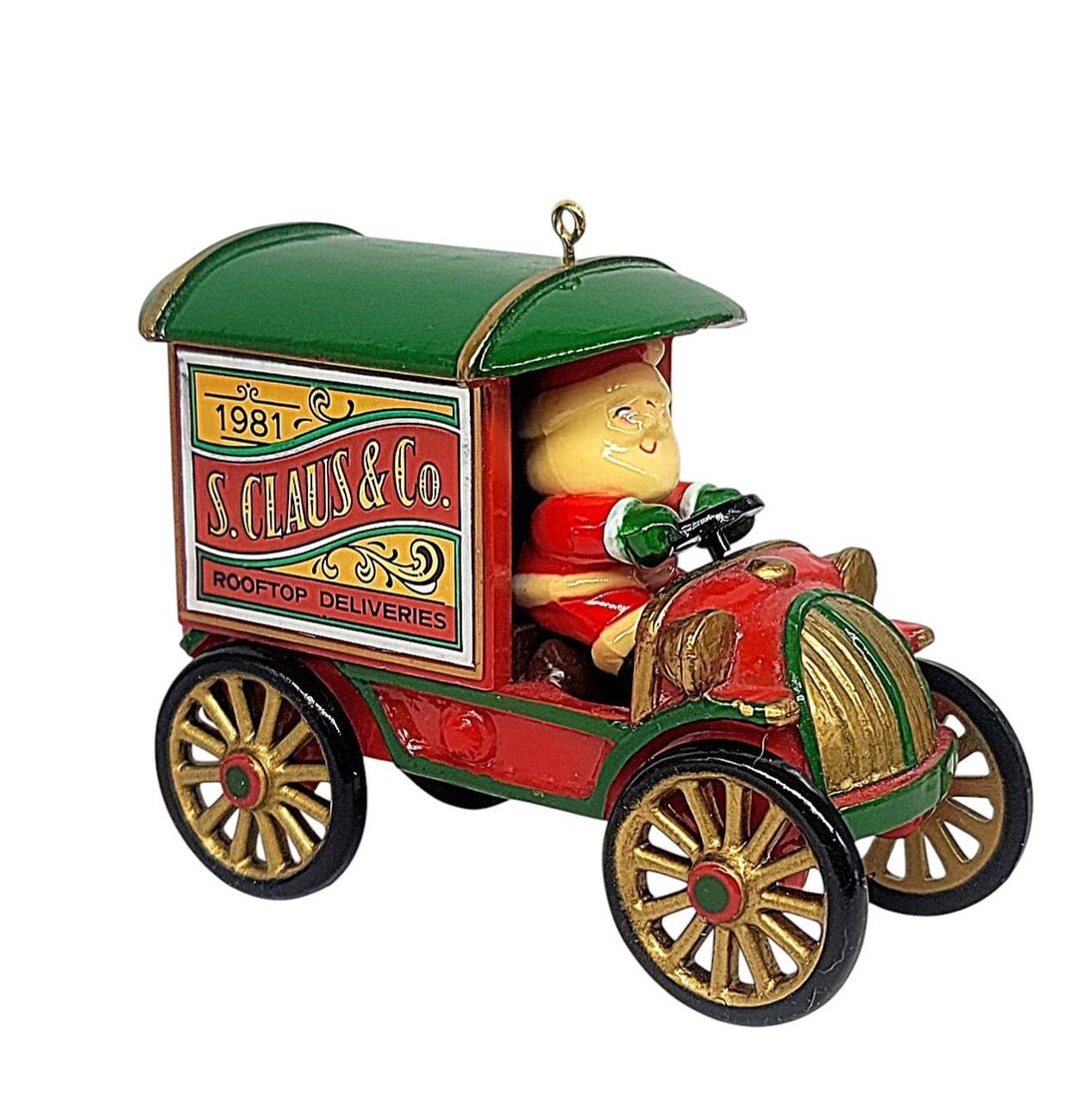 Vintage 1981 Hallmark Rooftop Deliveries Here Comes Santa Christmas ...