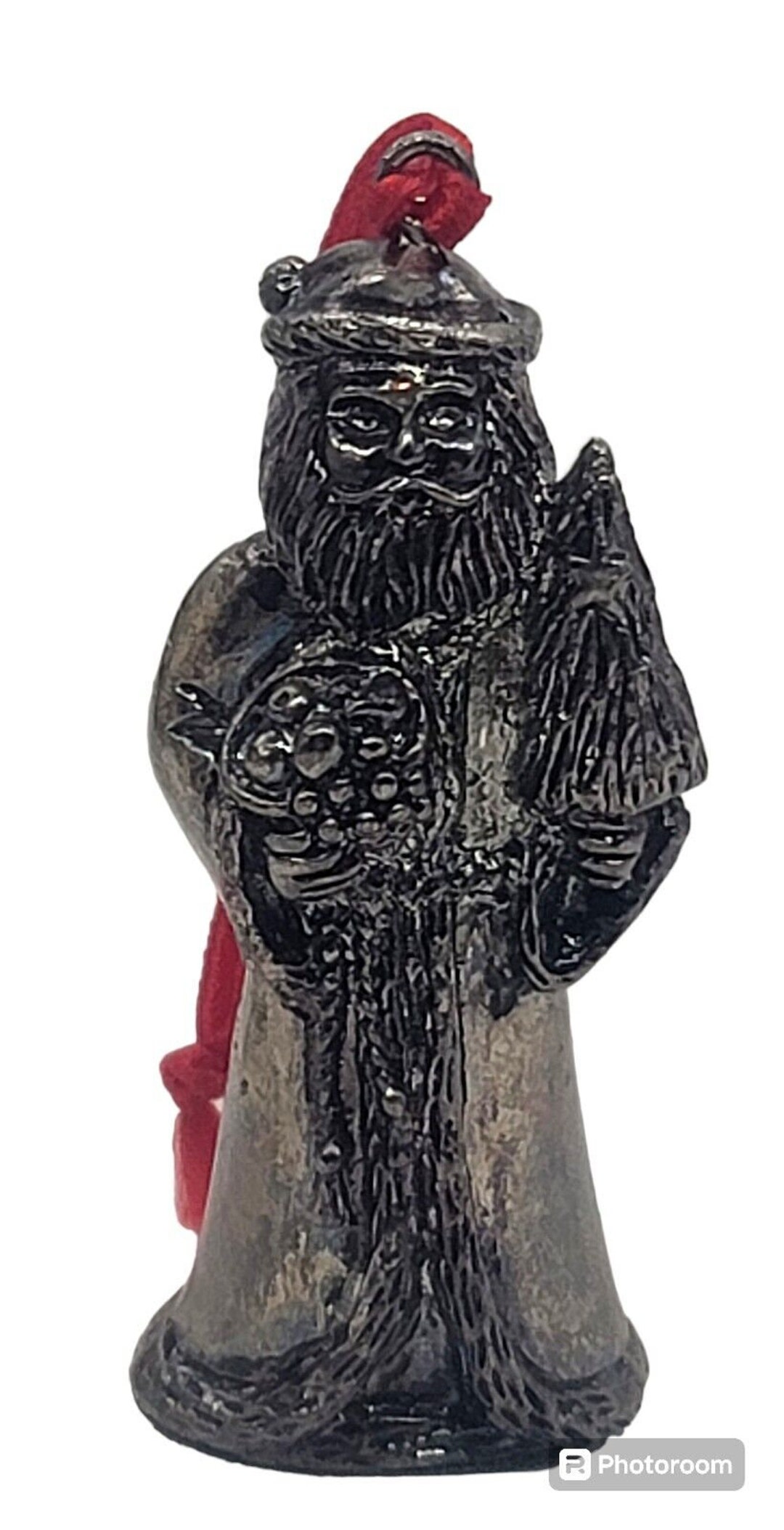 Vintage 1994 Lord & Taylor Home for the Holidays Silver Plated Santa ...