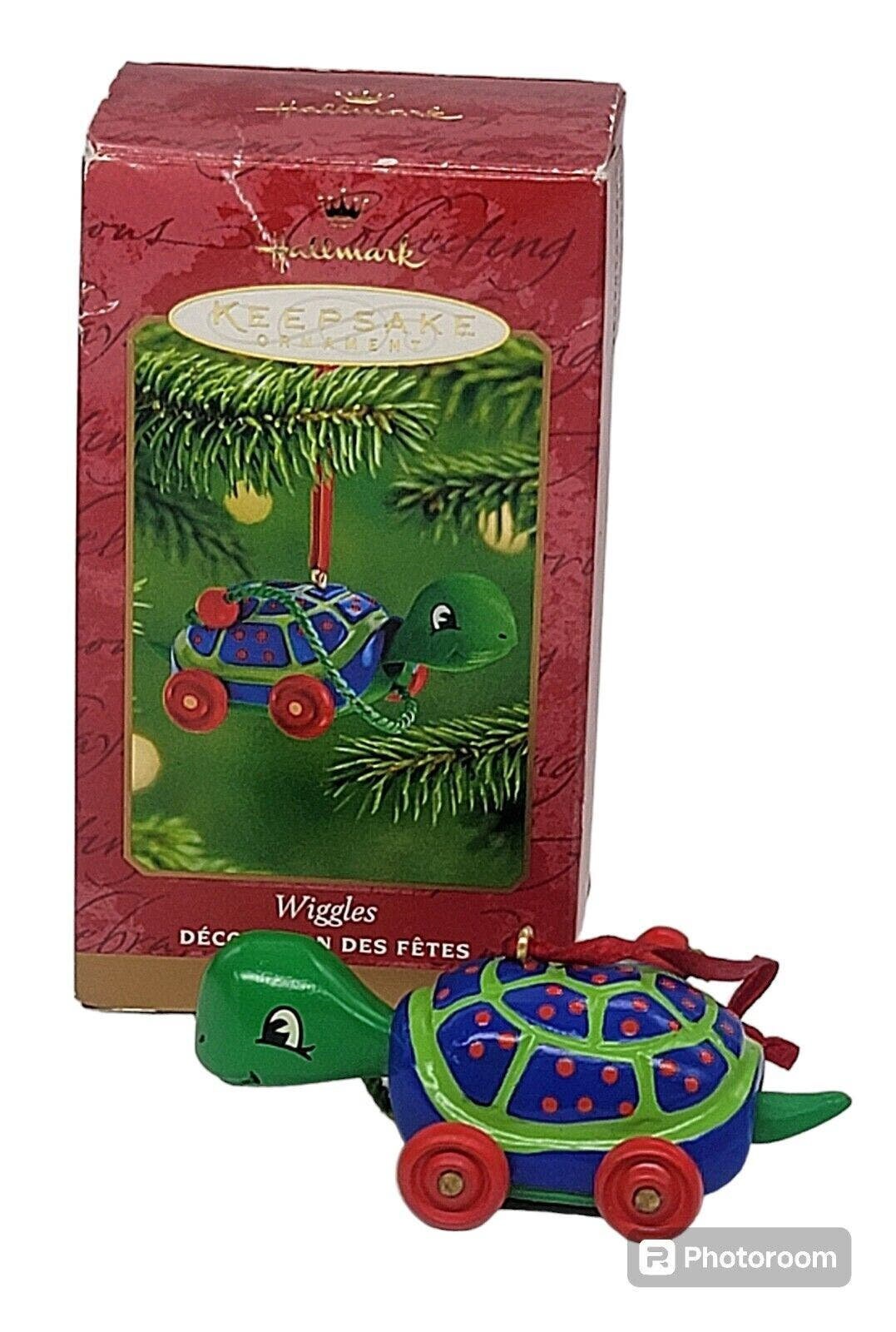 Vintage 2001 Hallmark wiggles Turtle Wood Toy Christmas Ornament - Etsy