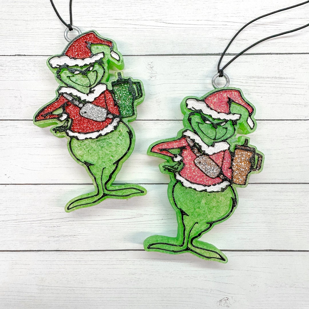 Boujee Grinch Freshie, Santa Mean One Freshie, Christmas Freshie ...