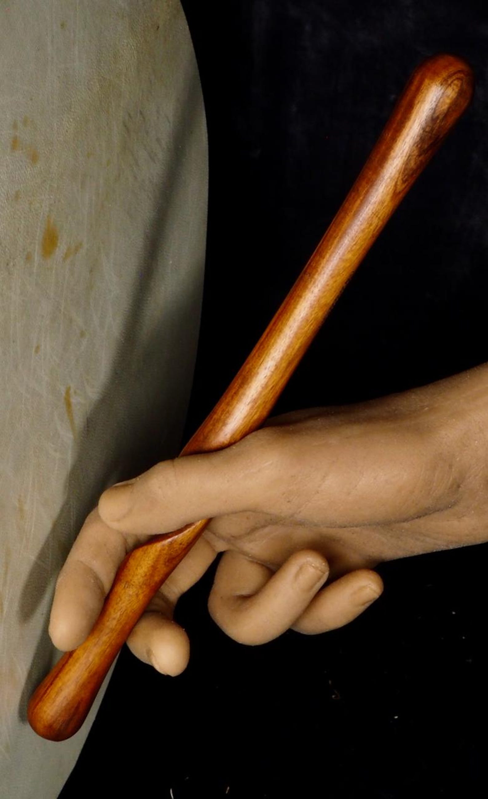 Bodhrán Tipper 10" Hardwood (rosewood) With Offset Ergonomic Grip ...