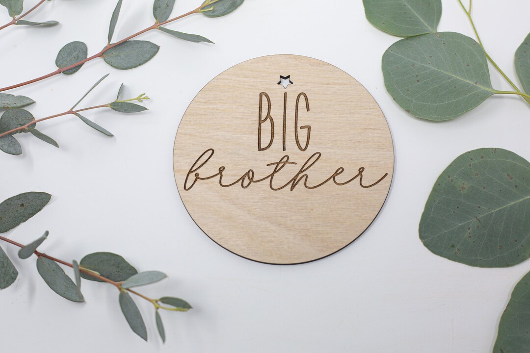 Big Brother Sign | Laser Engraved Sign | Wooden Sign | Big Brother ...