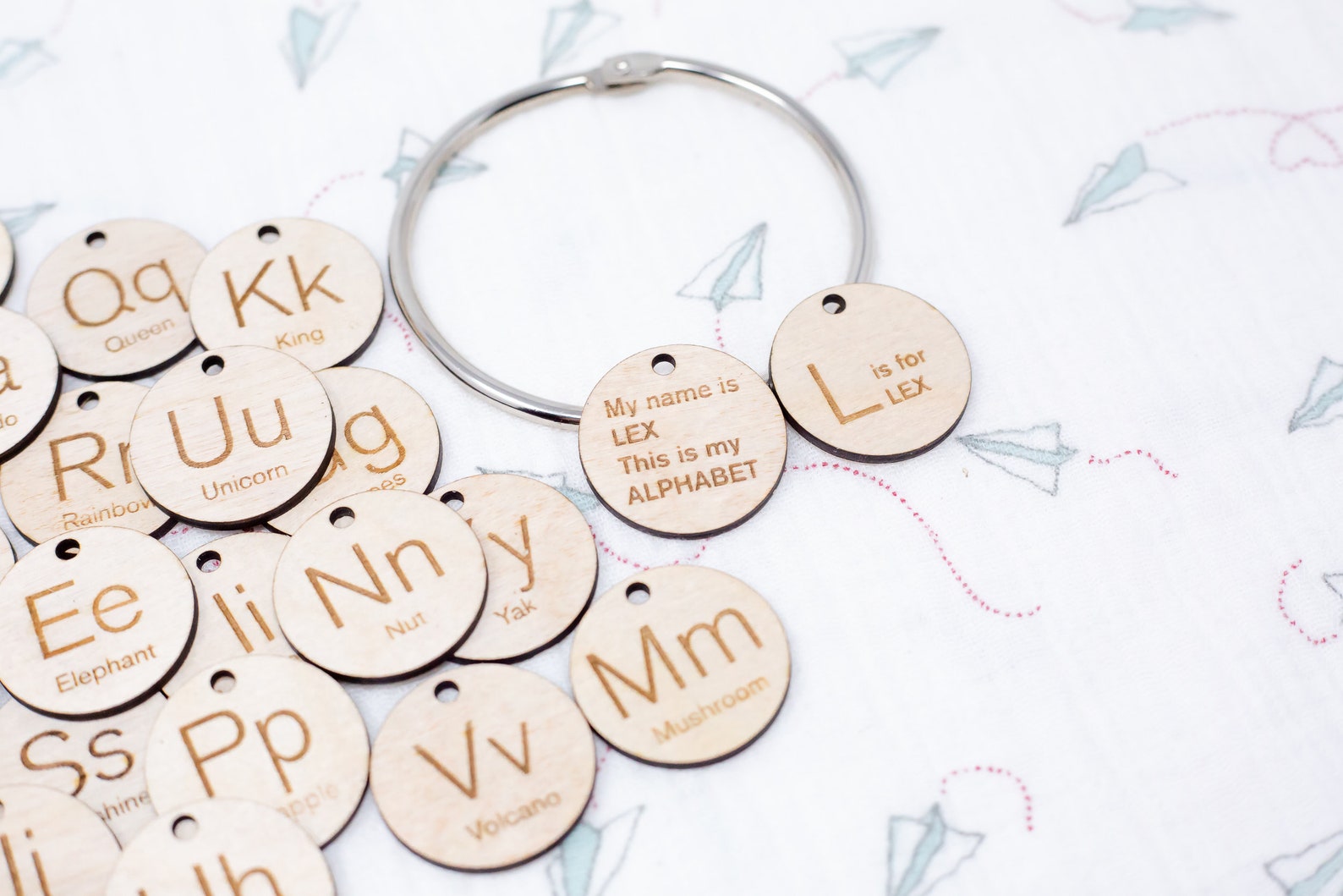 Personalized Alphabet Tokens Uppercase / Lowercase - Etsy UK