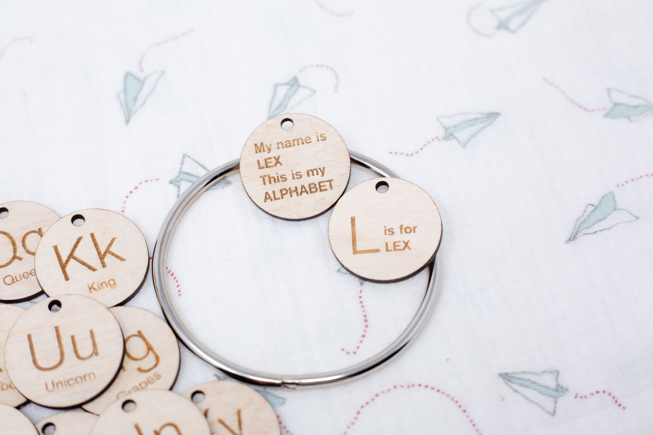 Personalized Alphabet Tokens Uppercase / Lowercase - Etsy UK