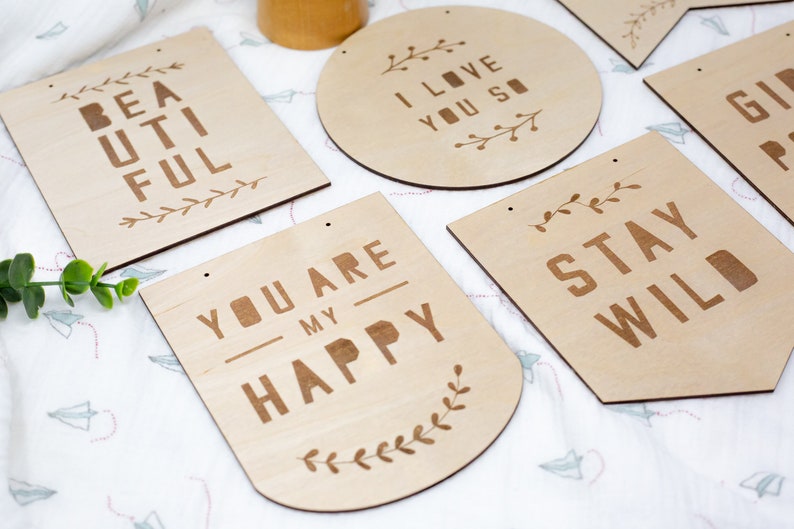 Beautiful Sign Laser Cutout Sign Wooden Sign Beautiful - Etsy