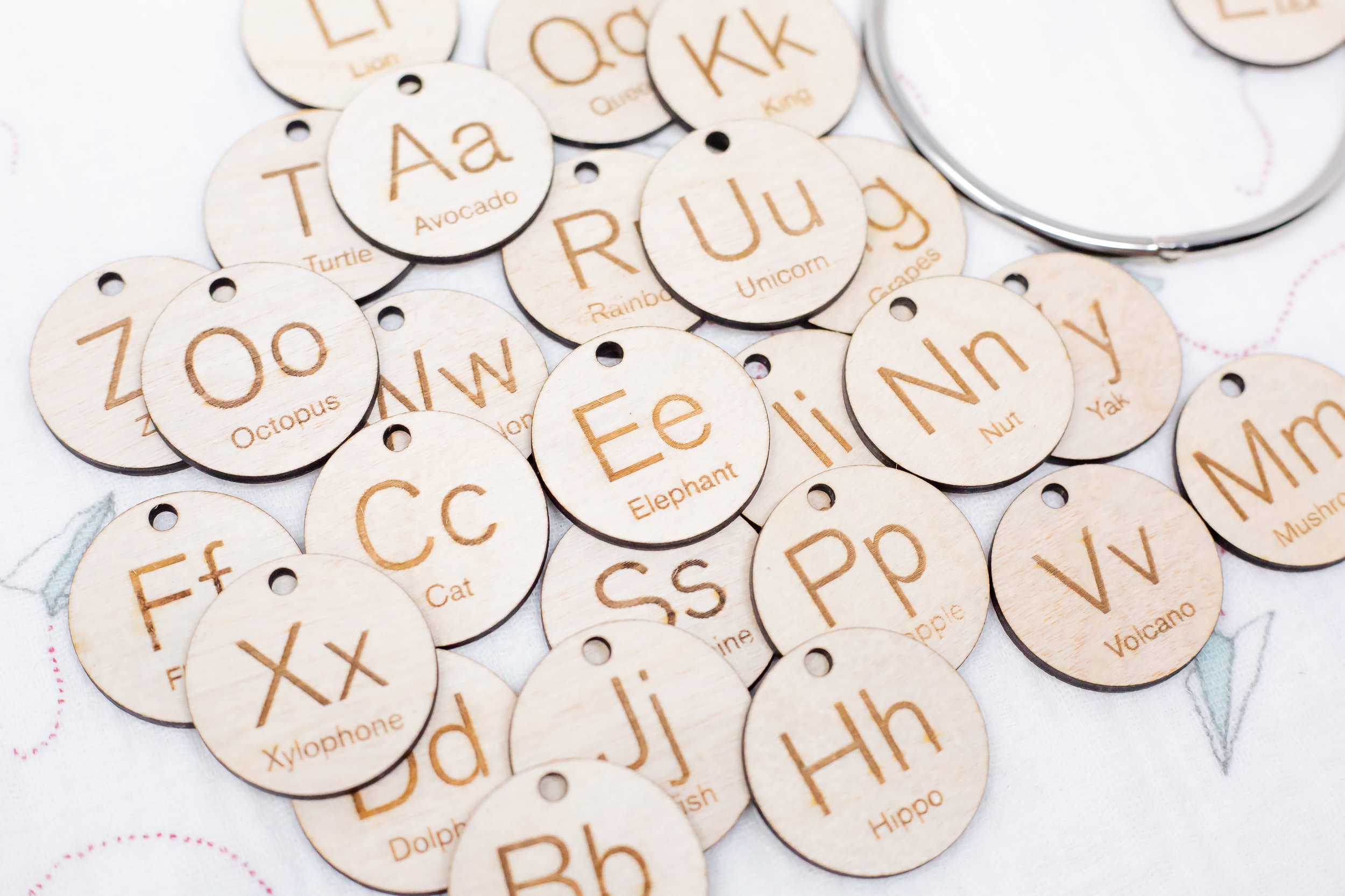 Personalized Alphabet Tokens Uppercase / Lowercase - Etsy UK