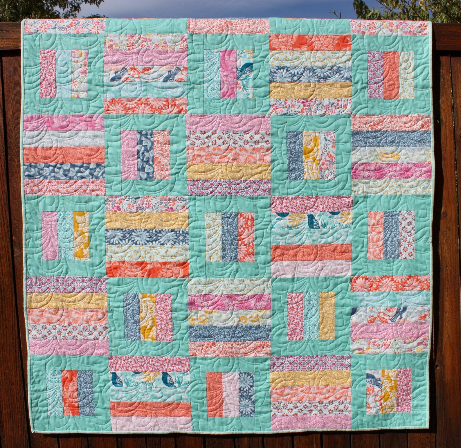 Aqua Lap Quilt Aqua Quilt Handmade Lap Quilt Throw Aqua - Etsy