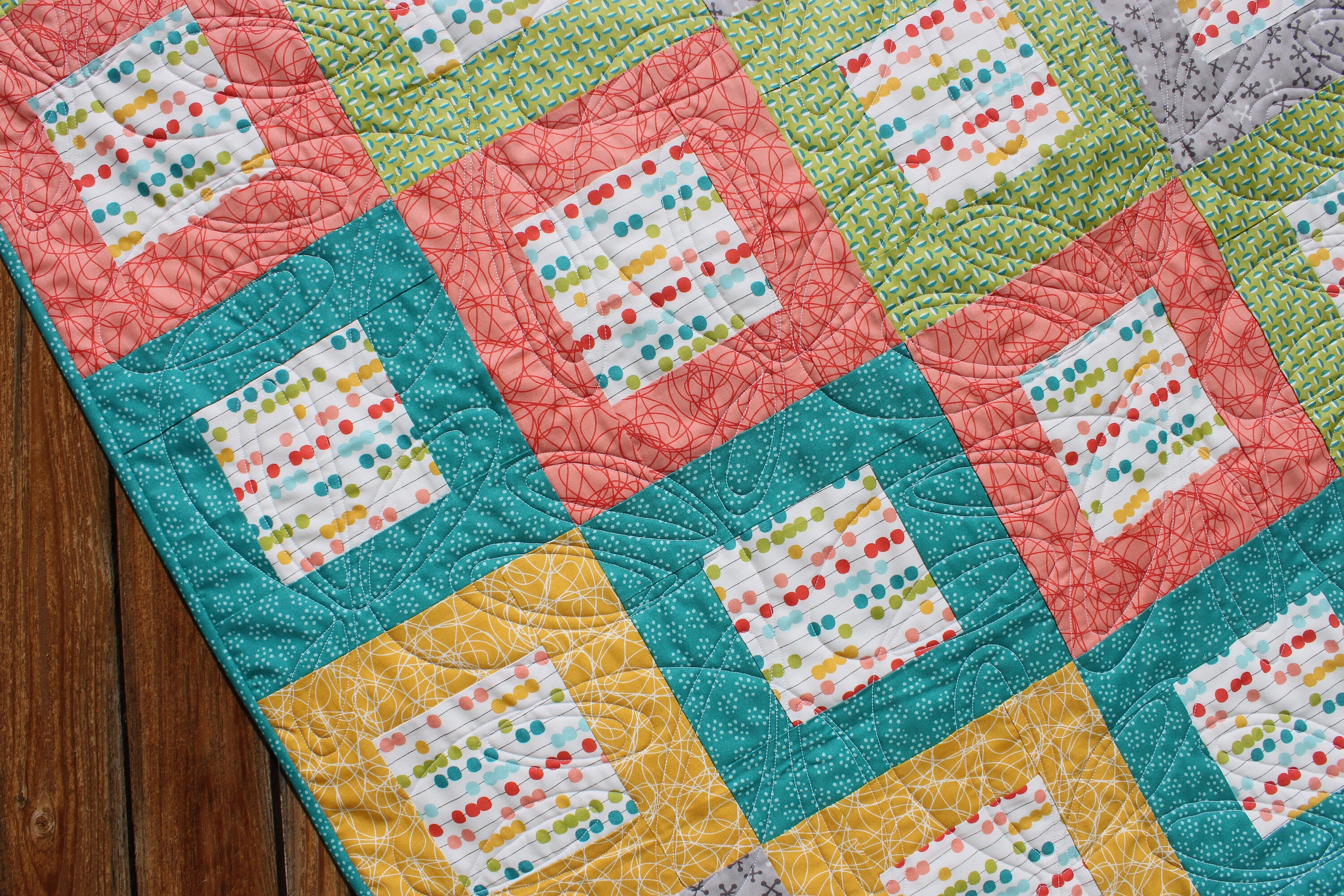 Baby Quilt Pattern, Fat Quarter Quilt Pattern, Lap Quilt Pattern ...