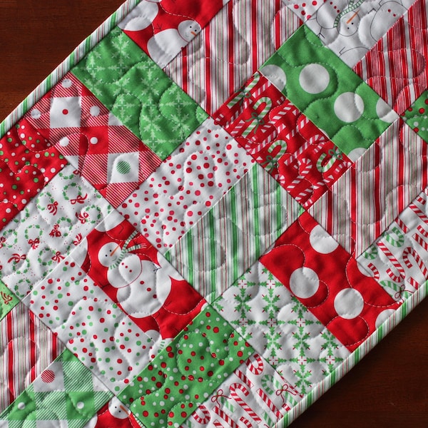 Quilted Christmas Table Runner - Etsy