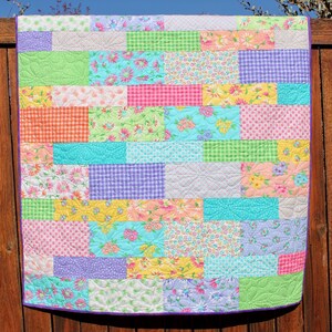 Purple Baby Girl Quilt, Floral Baby Quilt, Baby Girl Crib Quilt, Good ...