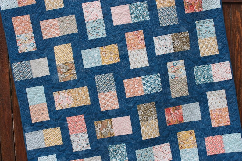 Lap Quilt Pattern, Baby Quilt Pattern, Charm Pack Quilt Pattern, Easy ...