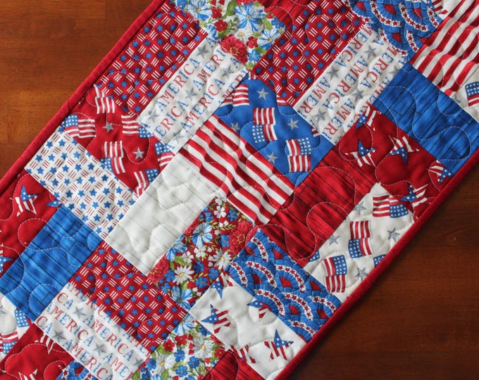 American Table Runner, 4th of July, USA Decor, Independence Day Table ...
