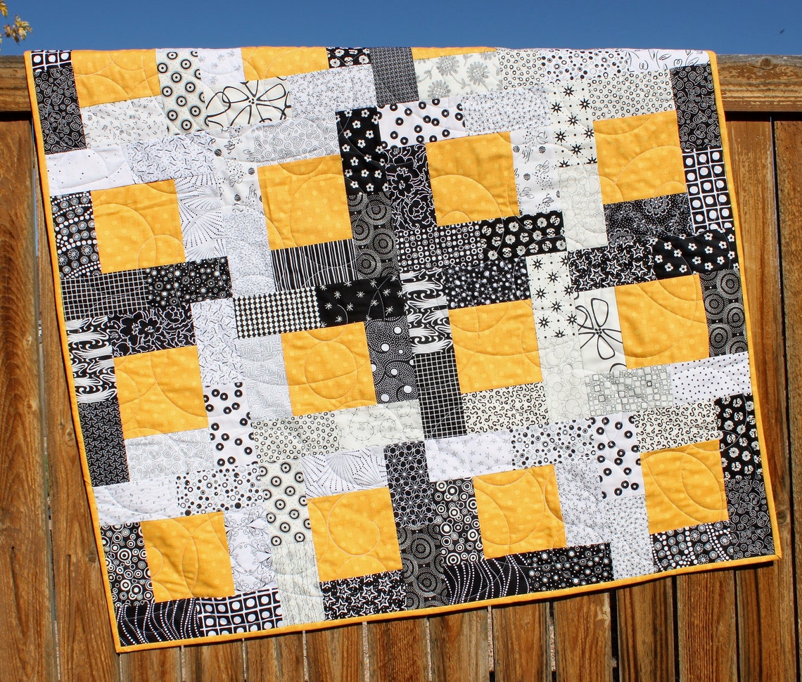 Baby Quilt Pattern, Lap Quilt Pattern, Scrap Quilt Pattern, Digital ...
