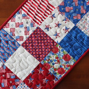 American Table Runner, USA Decor, Independence Day Table Runner ...