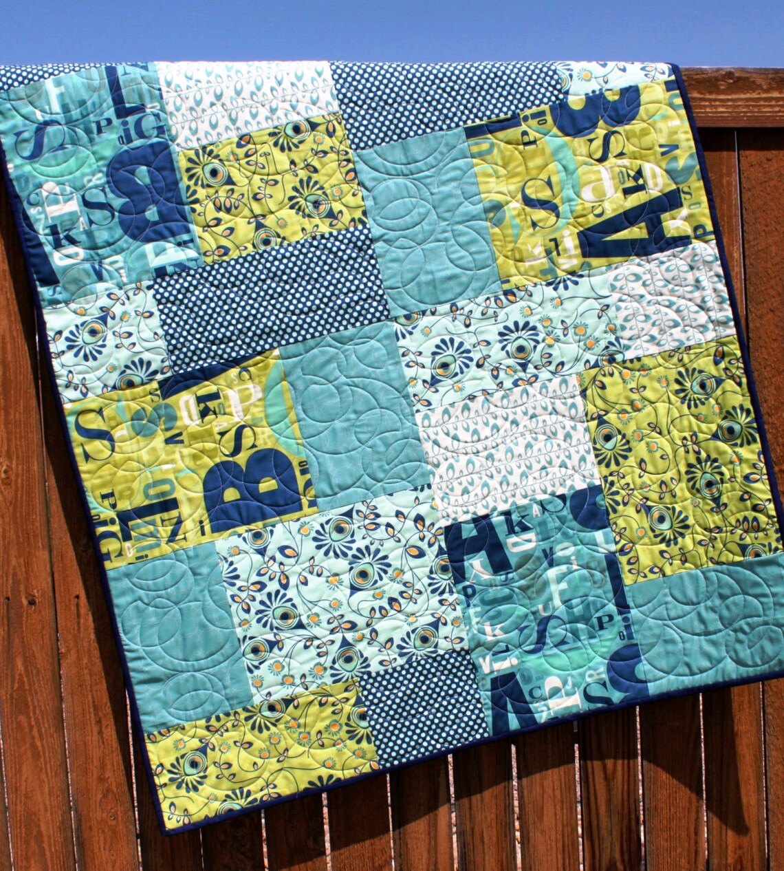 Baby Quilt Pattern Fat Quarter Quilt Pattern Big & Bold Baby - Etsy