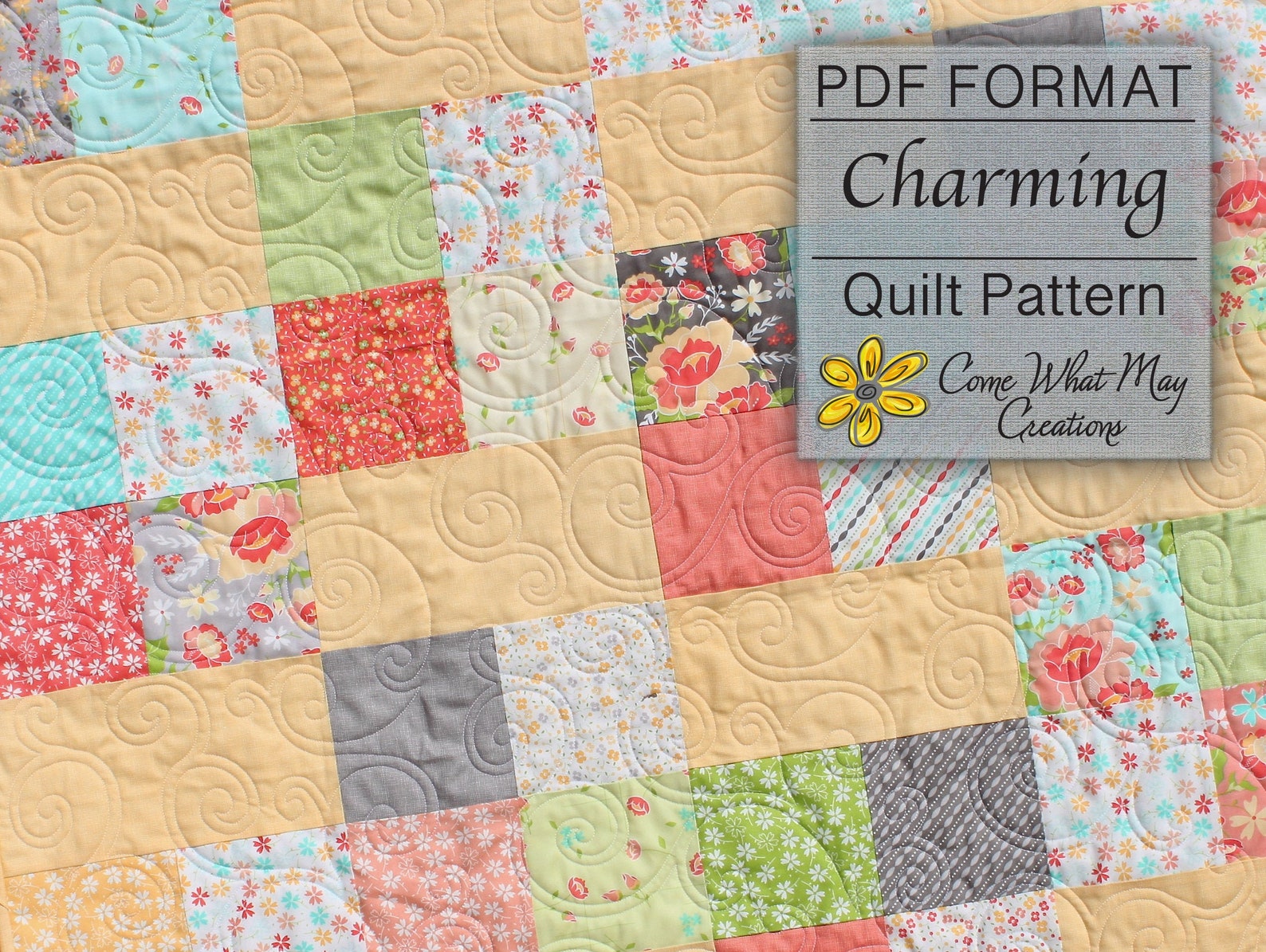Baby Quilt Pattern Charm Pack Quilt Pattern Charming Lap - Etsy