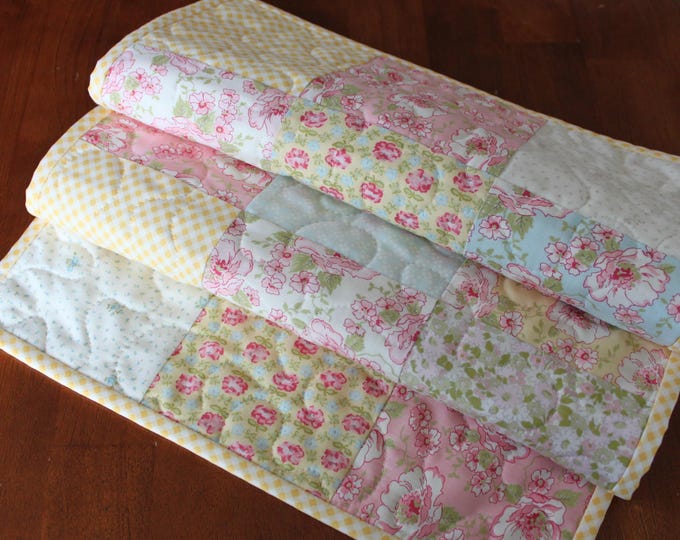 Easter Table Runner, Spring Table Runner, Pastel Table Runner, Quilted ...