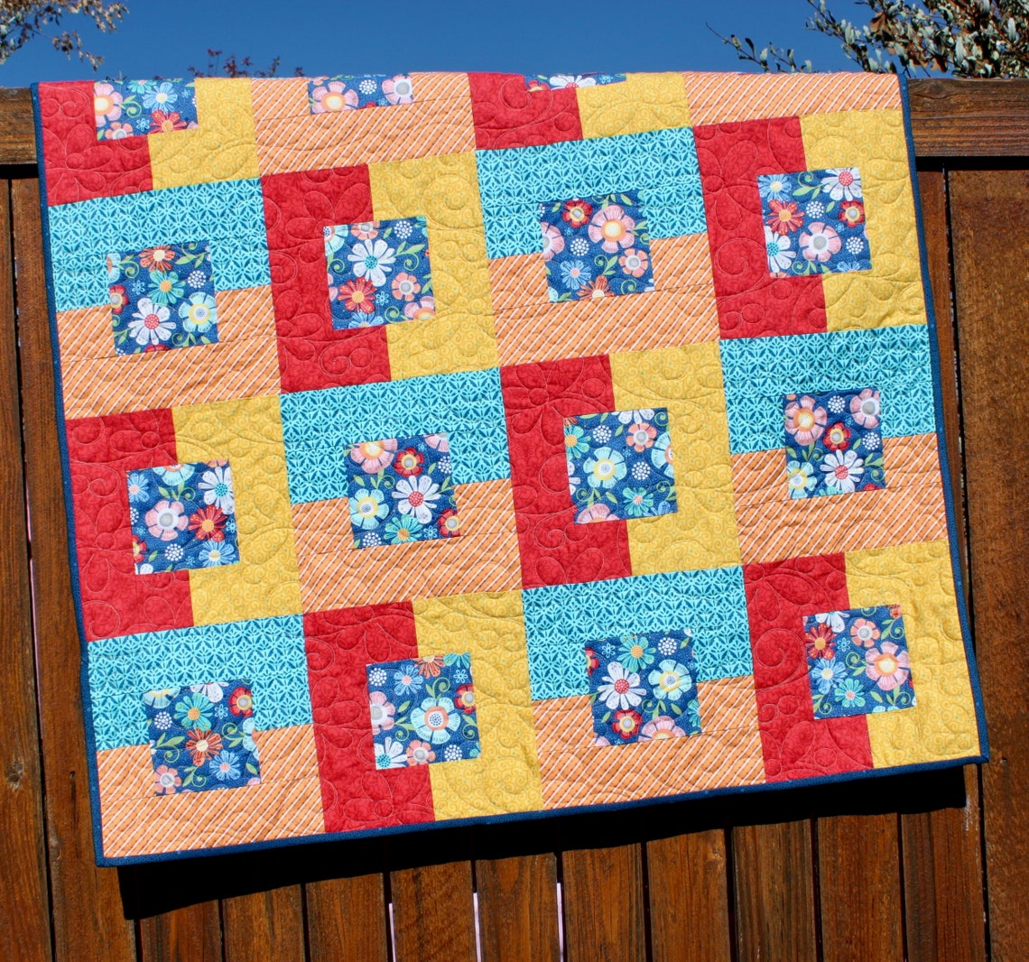 Quilt Pattern, Lap Quilt Pattern, Baby Quilt Pattern, Beginner Quilt ...