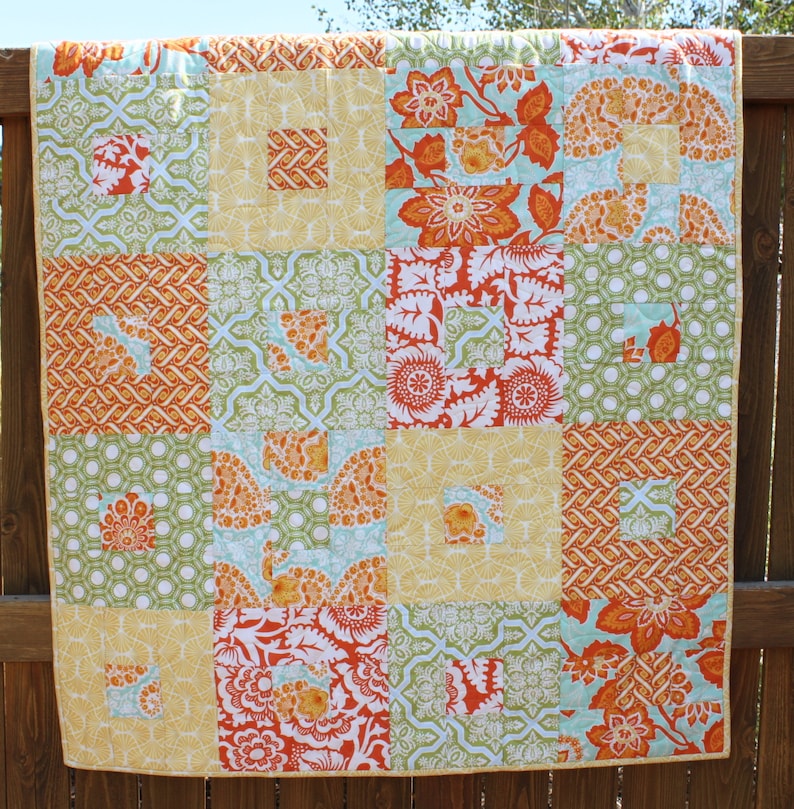 Baby Quilt Pattern, Fat Quarter Quilt Pattern, Lap Quilt Pattern ...