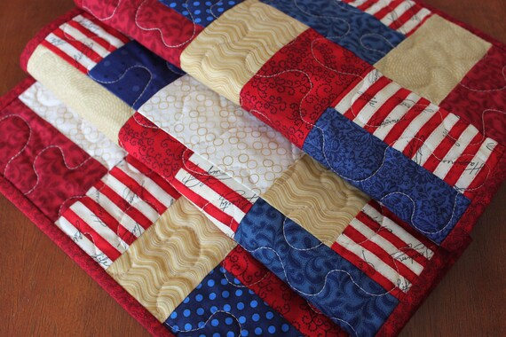 American Table Runner Independence Day Table Runner - Etsy