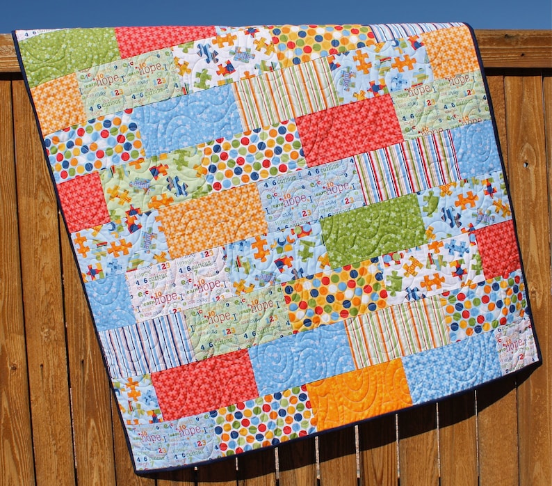 Baby Quilt Pattern, Lap Quilt Pattern, Layer Cake Quilt Pattern, Fast ...