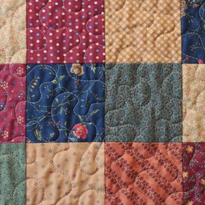 Kansas Troubles Table Runner, Quilted Table Runner, Navy Blue Table ...