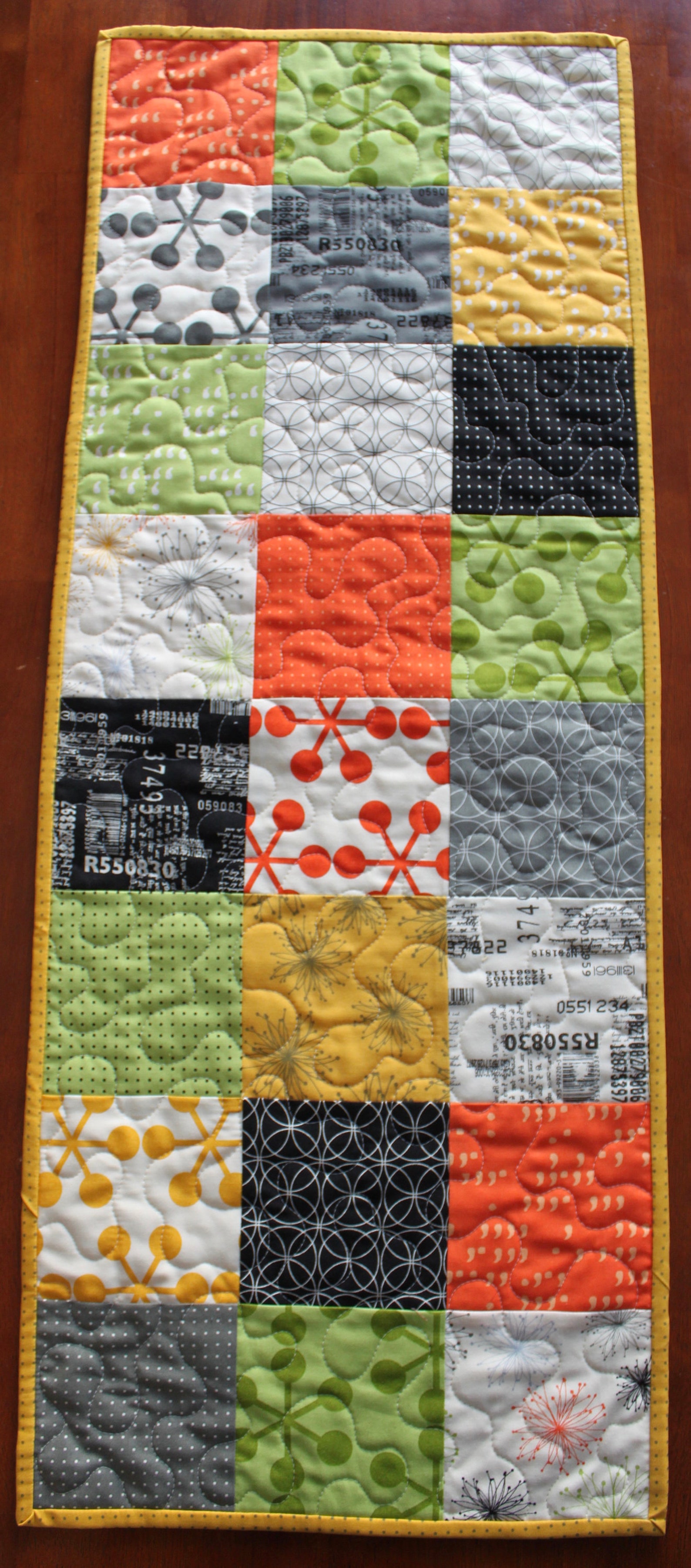 Modern Table Runner Bright Colored Table Runner Zen Chic - Etsy