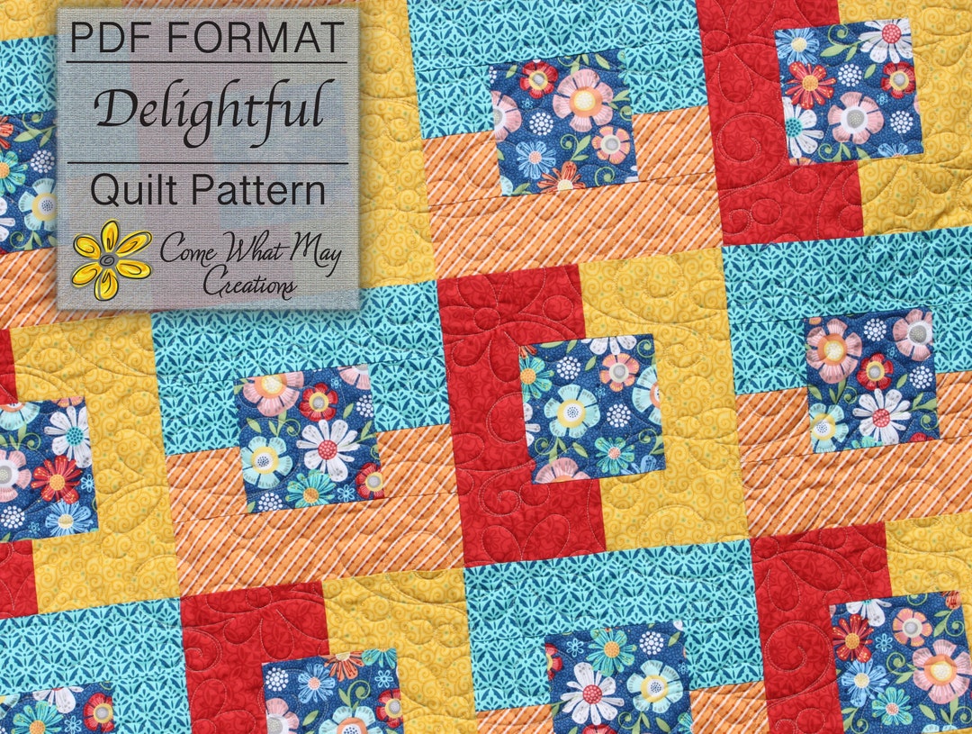 Quilt Pattern, Lap Quilt Pattern, Baby Quilt Pattern, Beginner Quilt ...