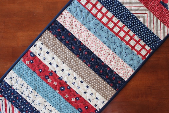 American Table Runner Quilted USA Table Runner Independence - Etsy