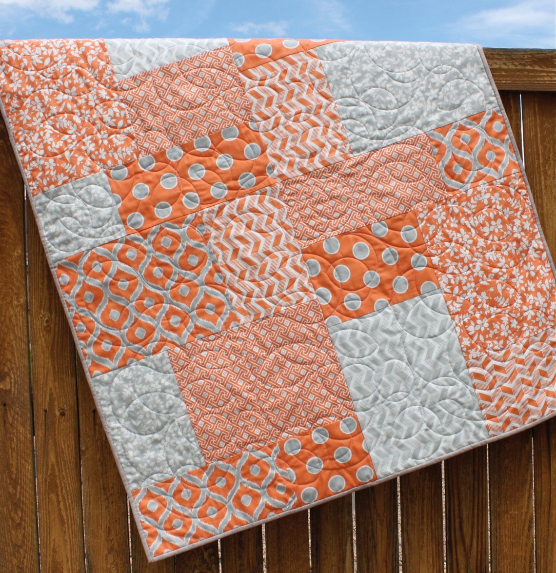 Baby Quilt Pattern Fat Quarter Quilt Pattern Big & Bold Baby | Etsy