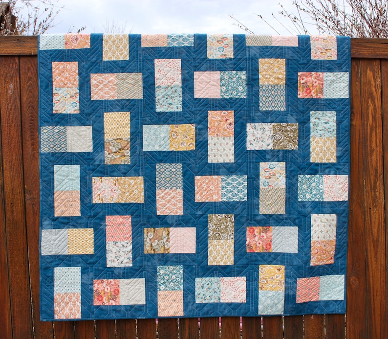 Lap Quilt Pattern, Baby Quilt Pattern, Charm Pack Quilt Pattern, Easy ...