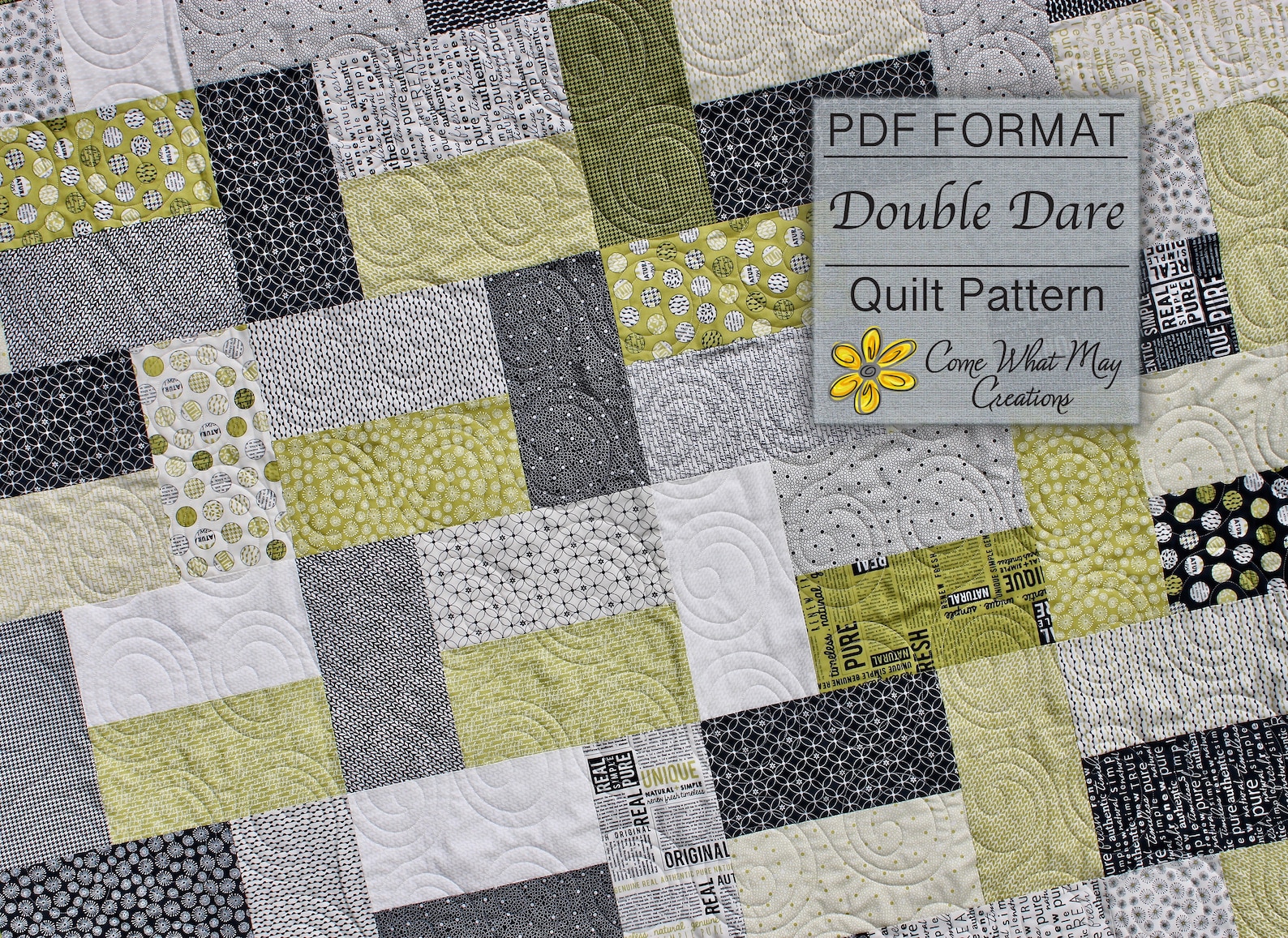 Lap Quilt Pattern, PDF Quilt Pattern, Layer Cake Quilt Pattern, Double ...
