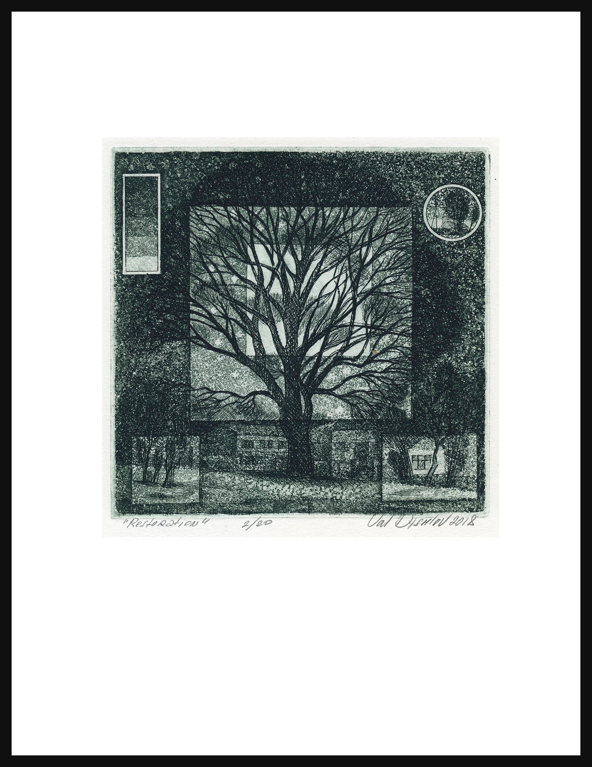 Restoration Original Signed Etching Print on Paper, Numbered 2 of an ...