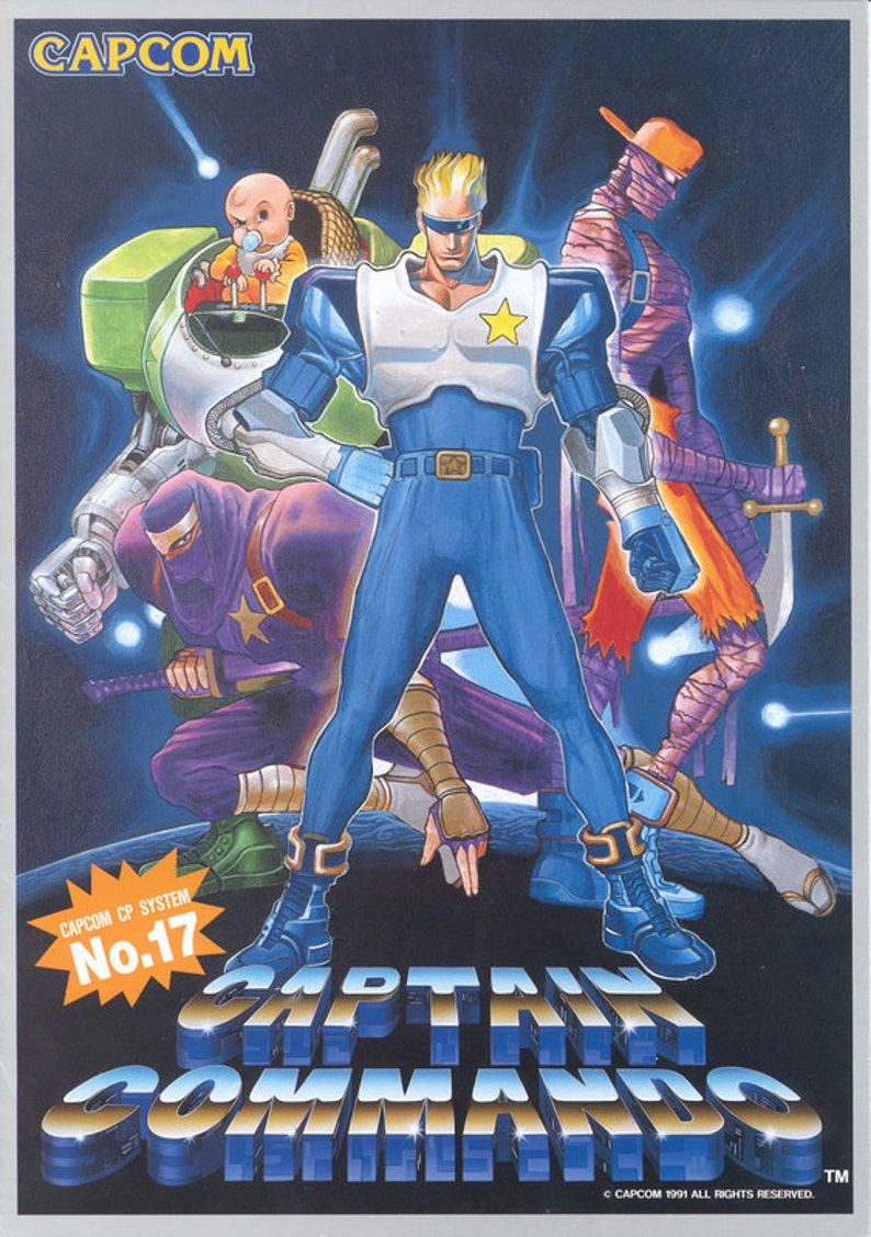 Captain Commando Poster - Etsy