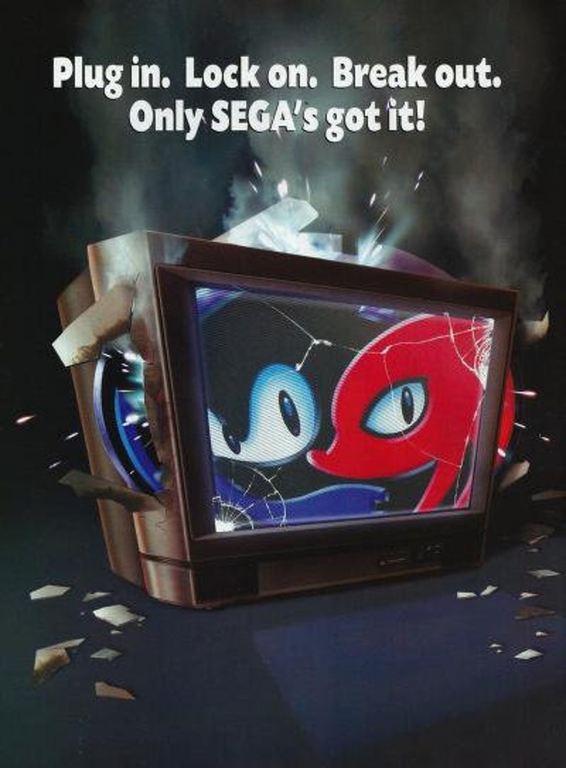 Retro 90's Sega Poster - Etsy