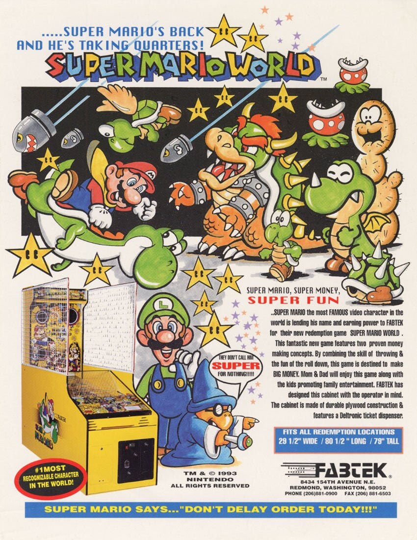 Mario World Promotional Poster - Etsy
