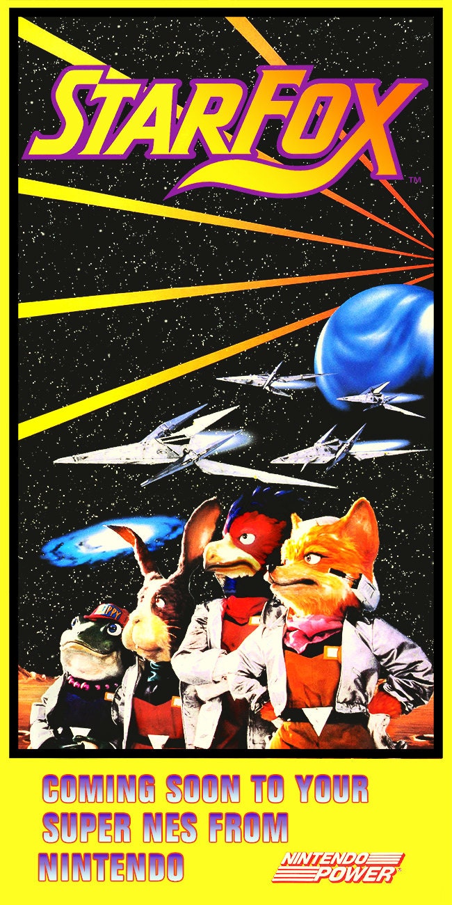 Nintendo Power Starfox Etsy