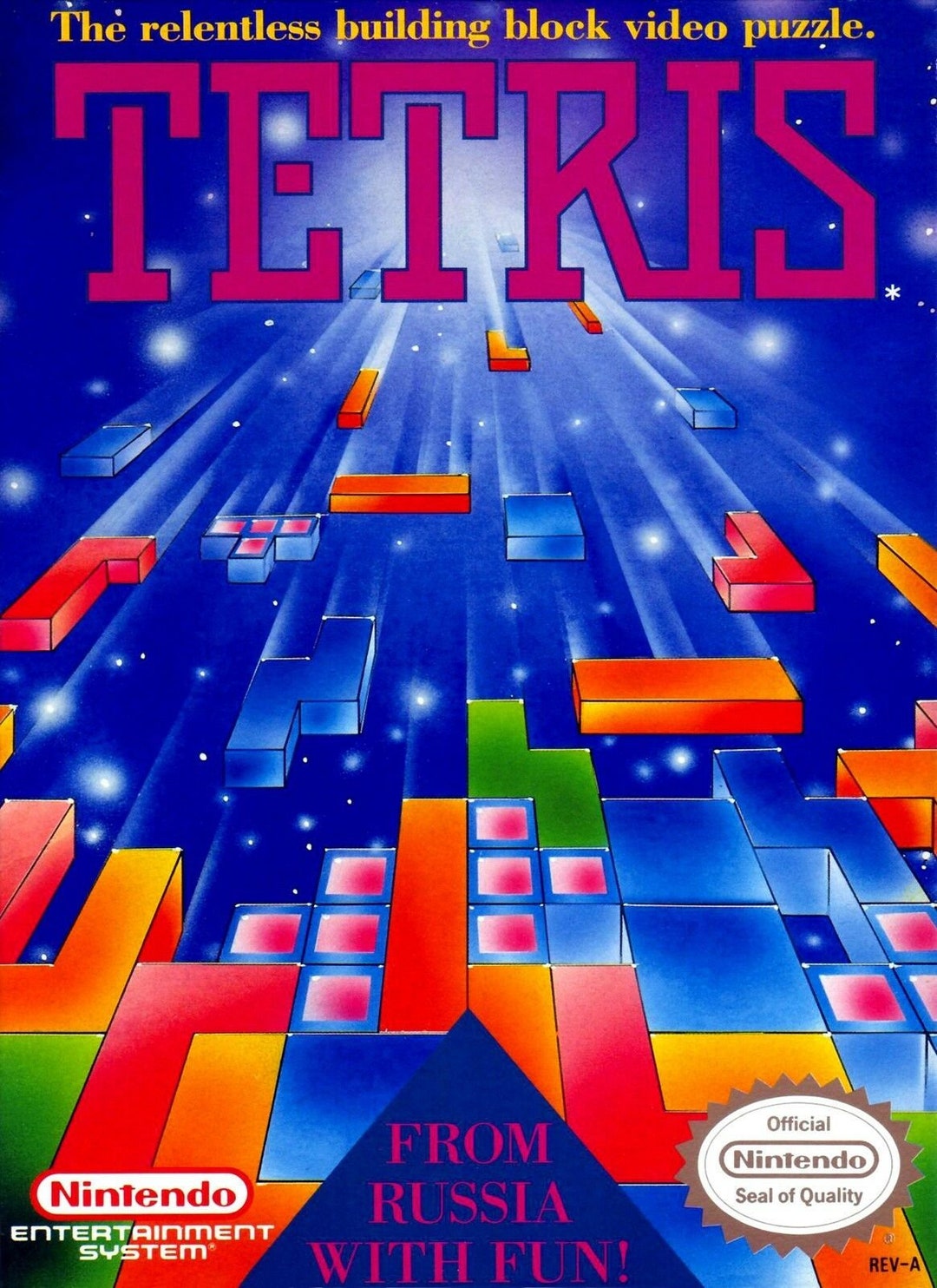 Tetris Retro Poster - Etsy