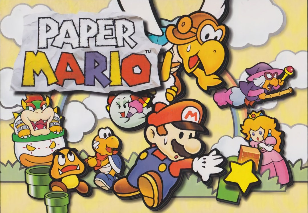 Paper Mario Retro Poster - Etsy