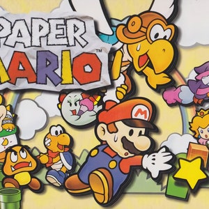 Paper Mario Retro Poster - Etsy