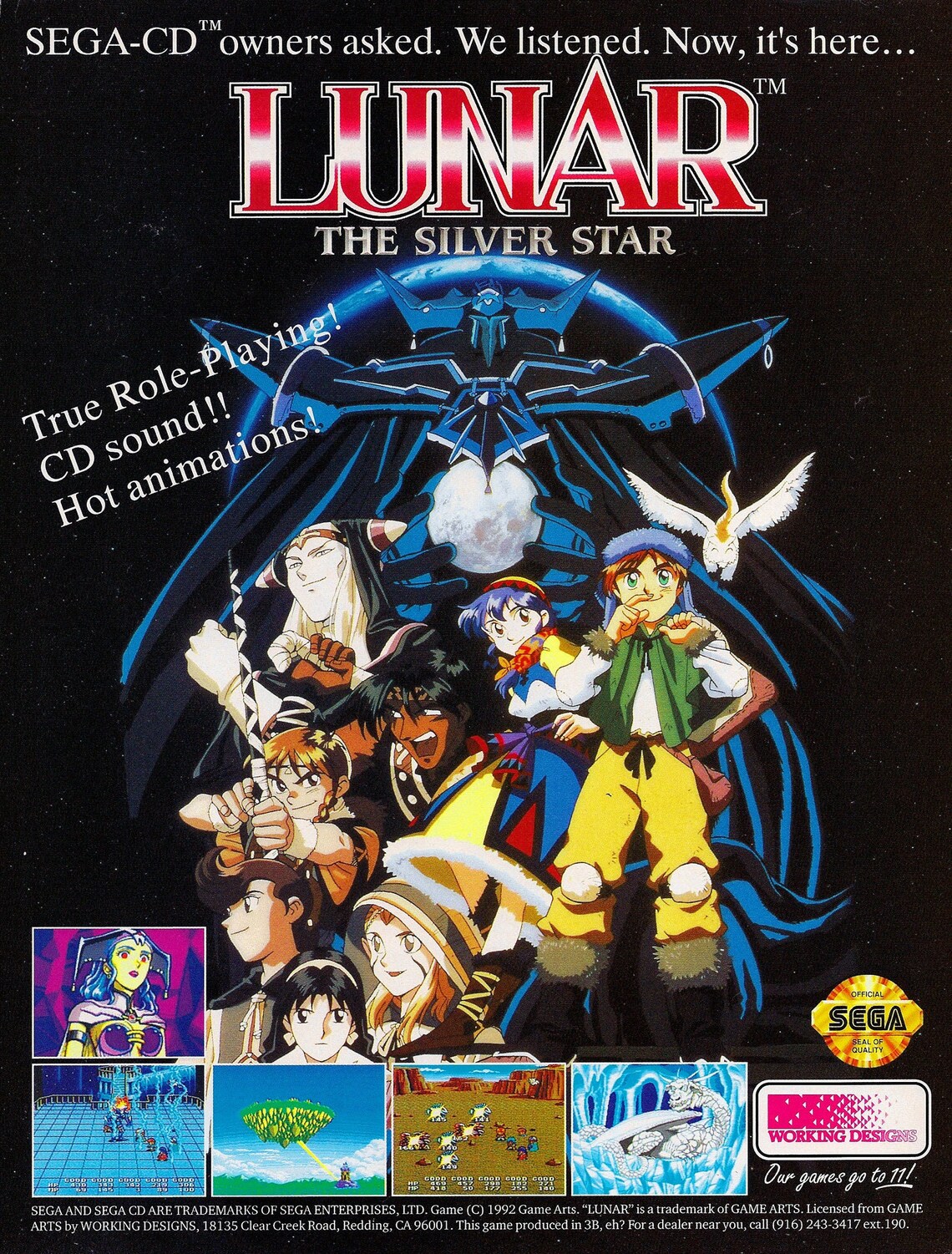 Lunar Silver Star Promotional Poster - Etsy