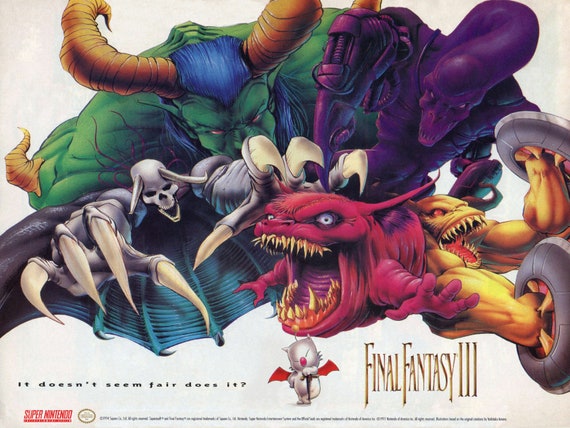 Final Fantasy 3 Poster - Etsy