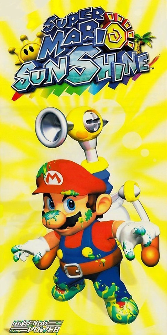 Nintendo Power Mario Sunshine | Etsy