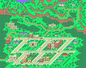 Earthbound Map Rug - Etsy