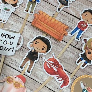 Friends Cupcake Toppers - Etsy