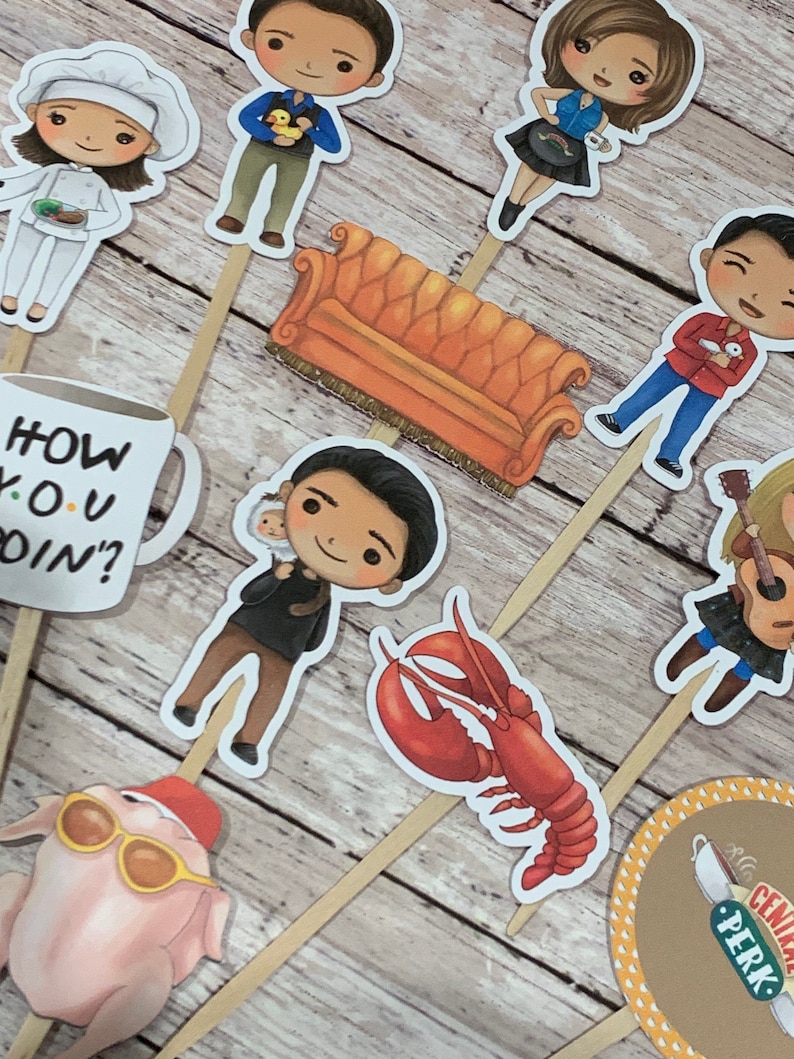 Friends Cupcake Toppers - Etsy