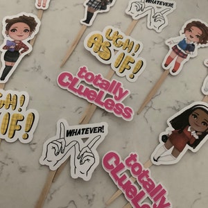 Clueless Cupcake Toppers - Etsy