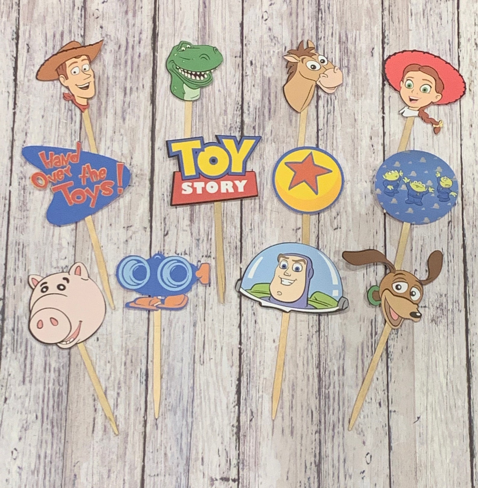 Toy Story Cupcake Toppers - Etsy