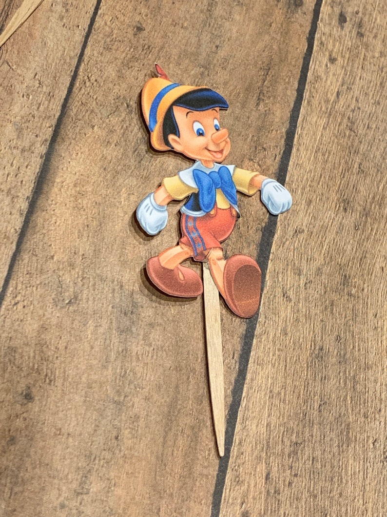 Pinnochio Cupcake Toppers - Etsy